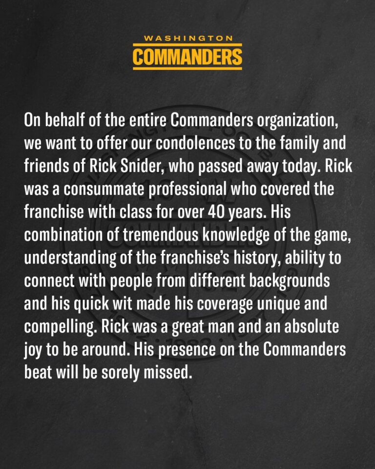 Rick Snider Passes Away: Washington Beat Reporter Dies at 65
